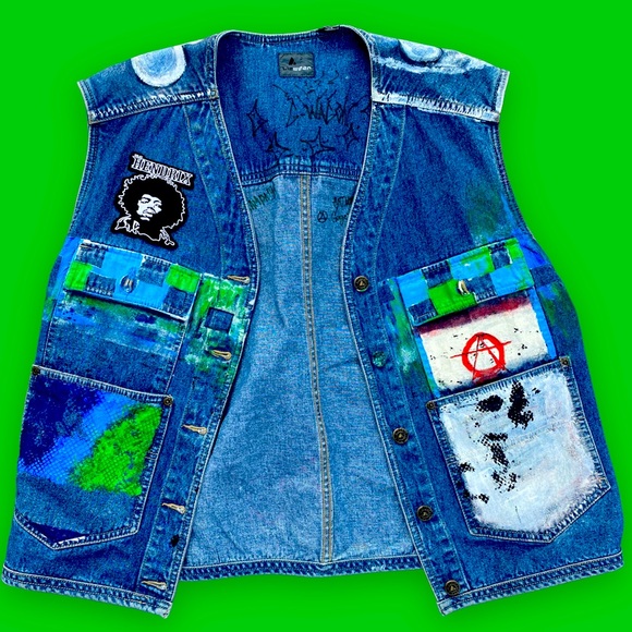Jackets & Coats | Vintage Custom Denim Vest | Poshmark